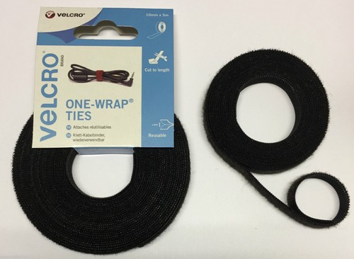 VELCRO® ONE WRAP Hook and Loop Double Sided Strapping / Cable Tie 10mm ...