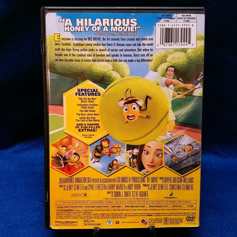 Dreamworks Bee Movie (DVD, 2008, Widescreen) | eBay