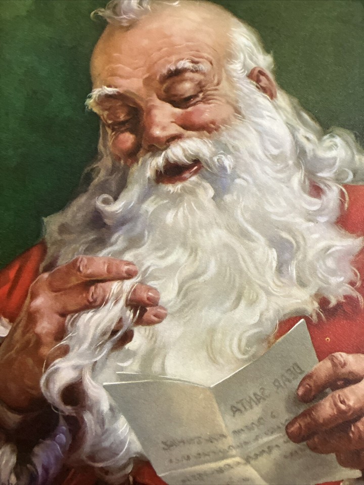 VTG 50s RARE JOLLY OLD SANTA CLAUS Paperback Book By Van B. Hooper ...