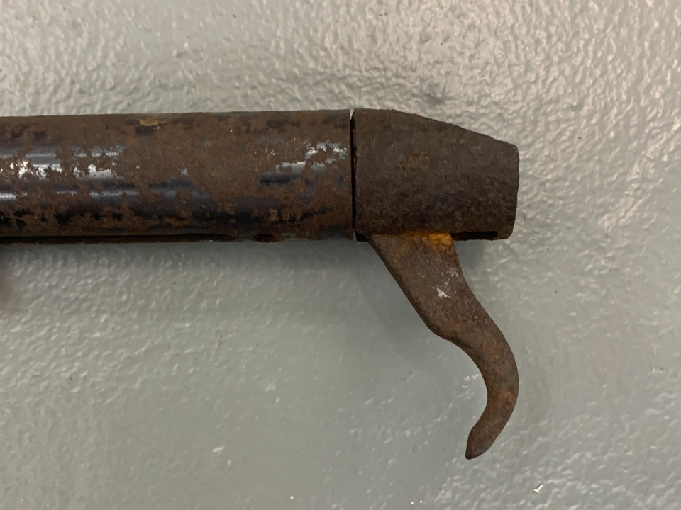 Antique 297 STEEL AIR RIFLE Military Game Weapon Stock Barrel Rusted ...