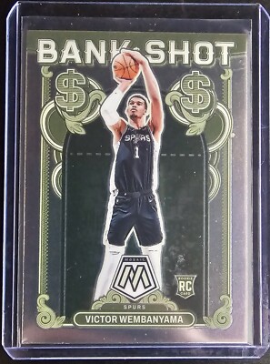 Victor Wembanyama 2023-24 Panini Mosaic Bank Shot Rookie RC Spurs #17 ...