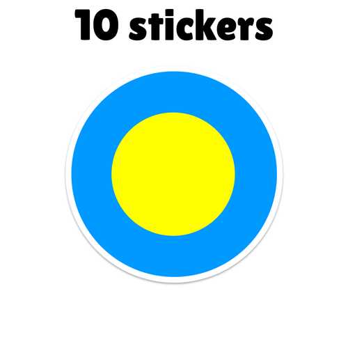 Palau Round Circle Flag Sticker Decal Vinyl Fade & Waterproof | eBay