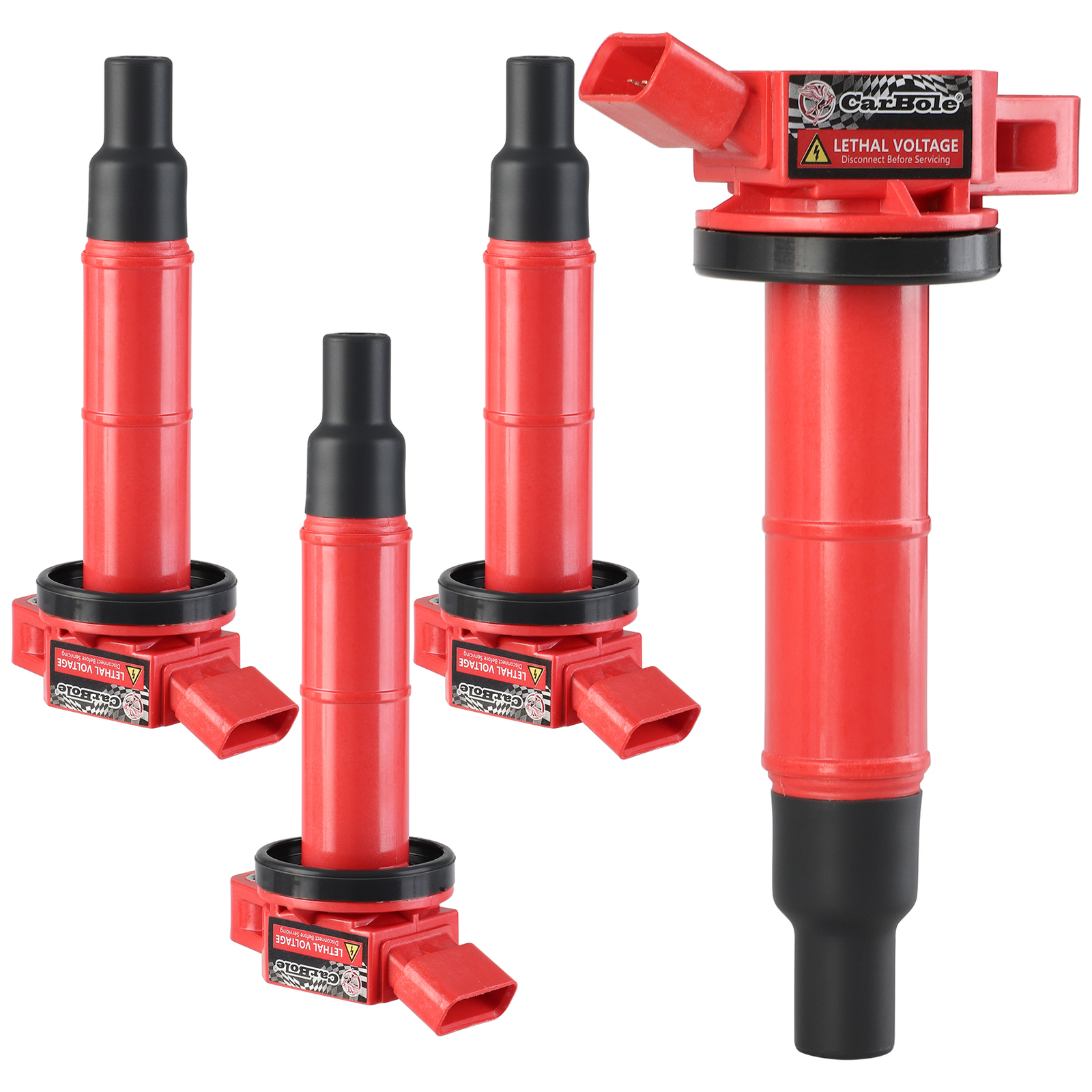 Pack of 4 Ignition Coil & Platinum Spark Plug UF333 For Toyota Solara ...