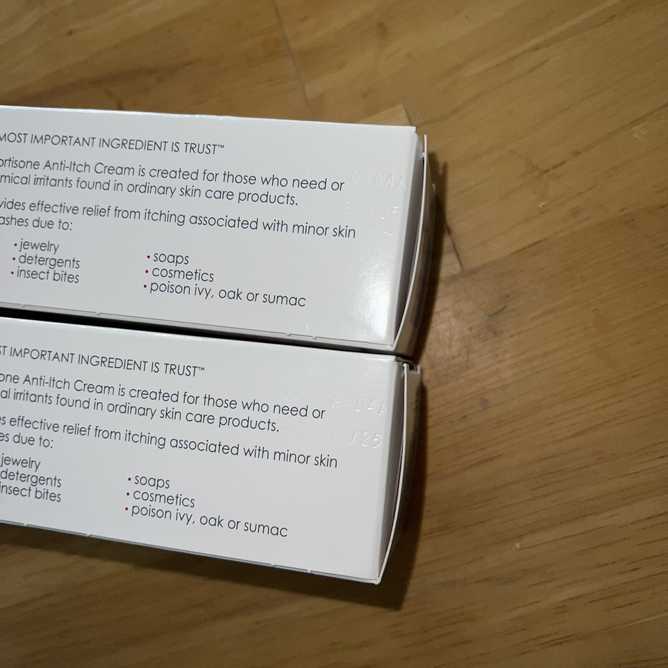 2 Vanicream HC 1% Hydrocortisone Anti Itch Cream Eczema Psoriasis 2 oz ...