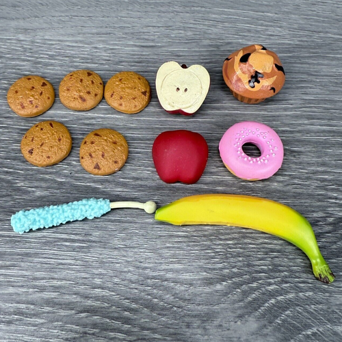 Our Generation Lot of 18" Doll Snacks Candy Muffin Donut Cookies Banana ...