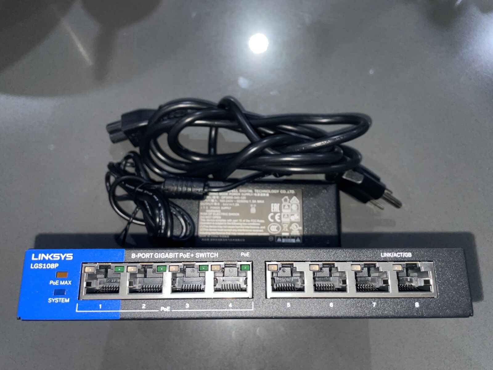 Linksys LGS108P V2 8-Port Network Switch 4-Port POE | eBay