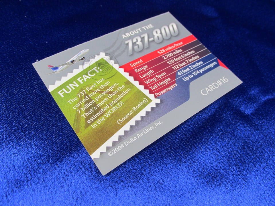 2004 Delta Airline Pilot Trading Card #16 Mexico Boeing 737-800 | eBay