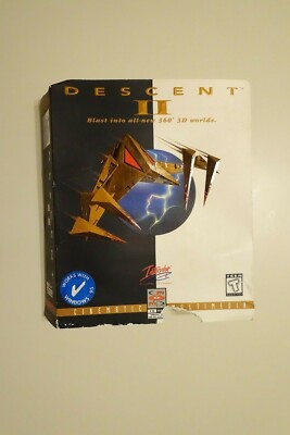 DESCENT 2 ( II ) Interplay 1996 PC-CDROM BIG BOX INCOMPLETE BAD ...