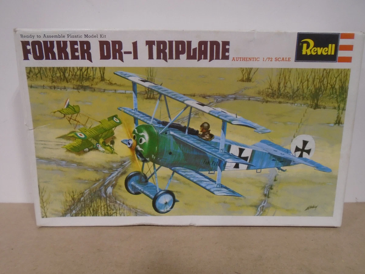 Revell Fokker Triplane And Sopwith Camel Model Kit Box, 54% OFF