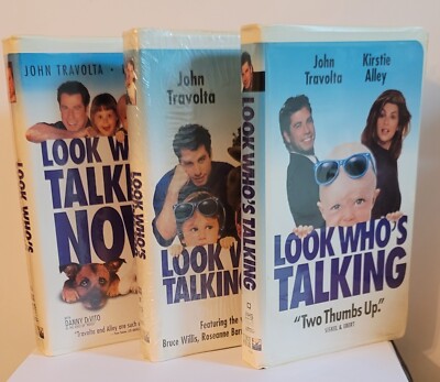 3 VHS TAPES - TRI STAR - LOOK WHO'S TALKING - PG13 | eBay