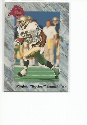 RAGHIB ROCKET ISMAIL 1991 Classic ROOKIE card #102 Notre Dame Fighting ...