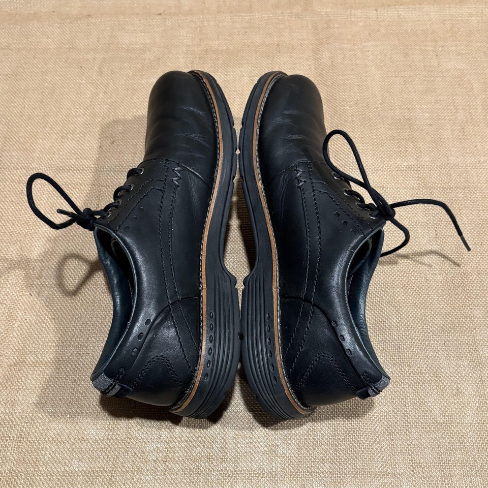 Merrell Realm Shoes Mens 11 Black Leather Casual Oxford Lace Up J42139 ...