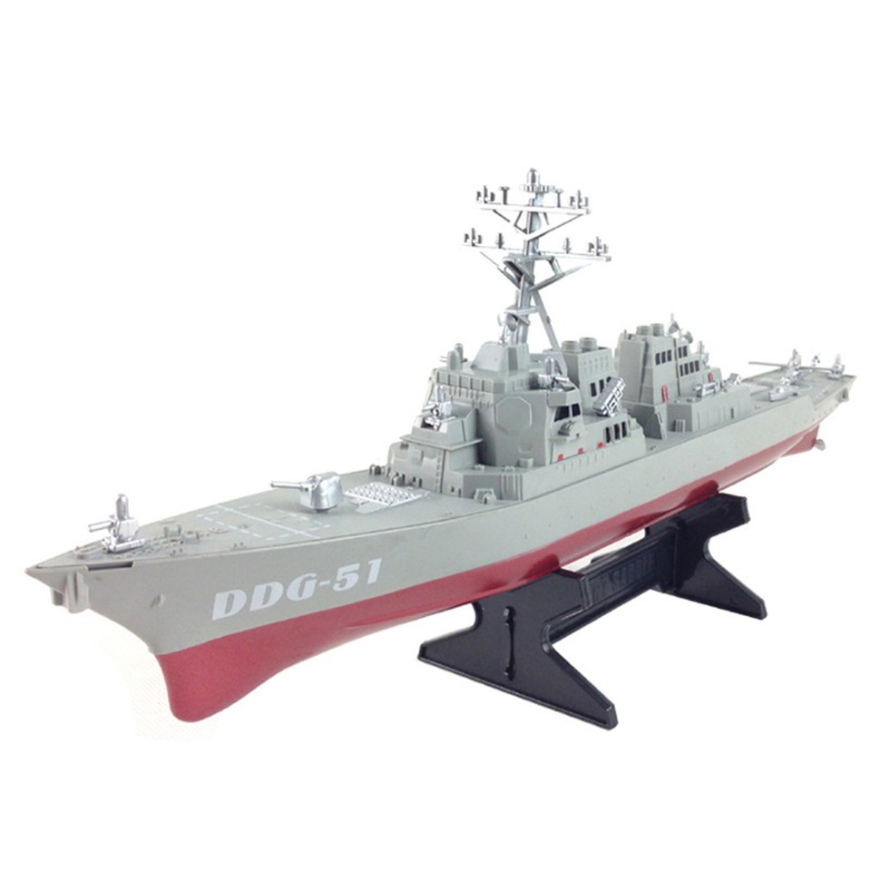 44CM Plastic Missile Ship Model Static Warship Model Destroyer Military ...