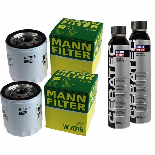2X MANN-FILTER Filtre À Huile W 7015 + 2X LIQUI MOLY Cera Tec 3721 4061965470686 | eBay