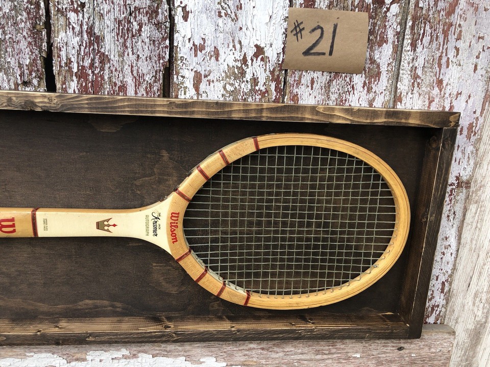 Wood Tennis Racket Wilson Jack Kramer Autograph Racquet Mounted On Wood ...