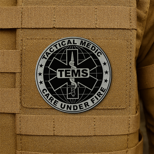 Tactical Medic Morale Patch, 3" Round Hook & Loop Plate Carrier Patch ...