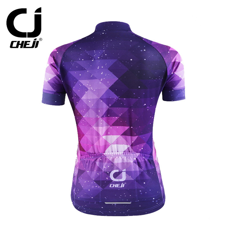 CHEJI Women's Cycling Jersey & Shorts Kit Bicycle Clothing Set Purple ...