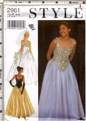 "Six Sizes in One" Dress ©1998 Style Sewing Craft Pattern # 2961 Size 6 ...