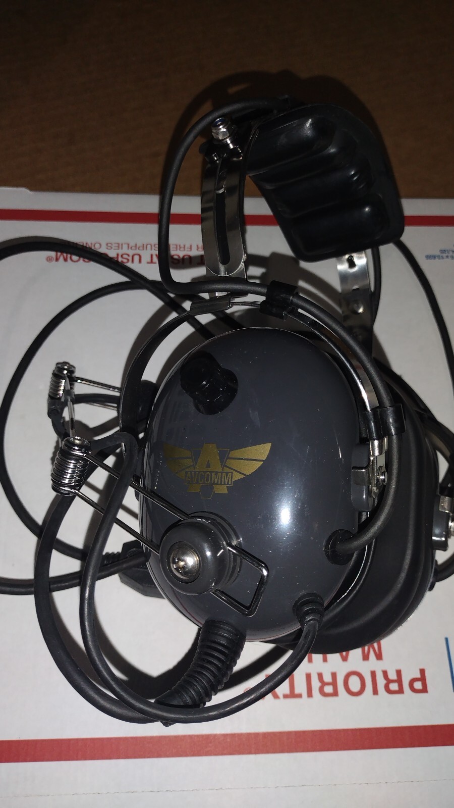 AVCOMM AC-200PNR Passive Aviation Headset General Aviation Dual Plug ...