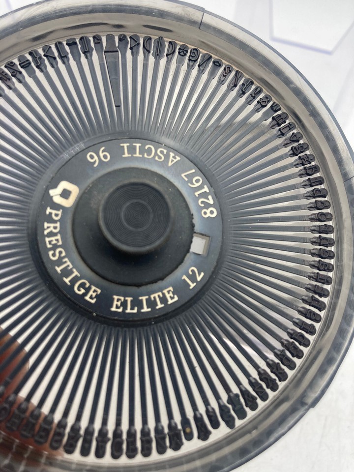 NU-KOTE 82167 ASCII 96 PRESTIGE ELITE 12 Printwheel Font With Case | eBay