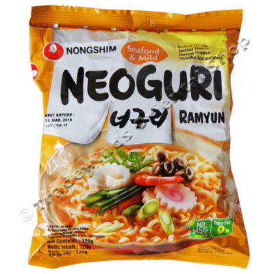 NONG SHIM NEOGURI RAMYUN - SEAFOOD & MILD RAMYUN INSTANT NOODLES - 20 ...