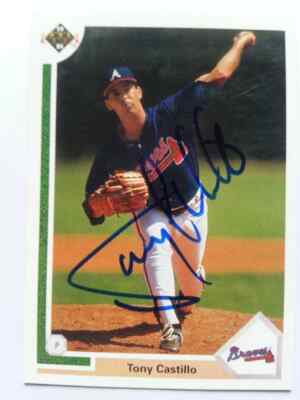 Tony Castillo Autograph Rare Atlanta Braves | eBay