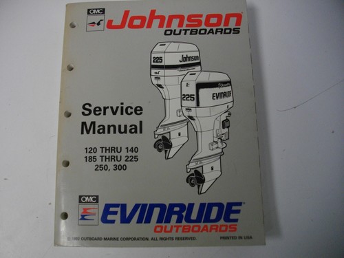 1993 ET Johnson Evinrude outboard 508287 120 thru 300 hp 90° LV factory ...