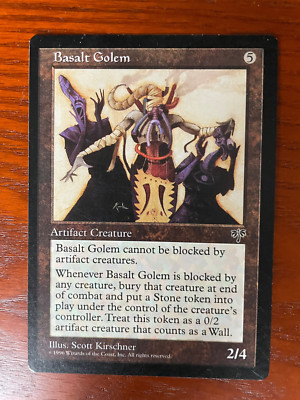 MTG Basalt Golem SINGLE USED EXCELLENT CONDITION SEE PHOTOS | eBay
