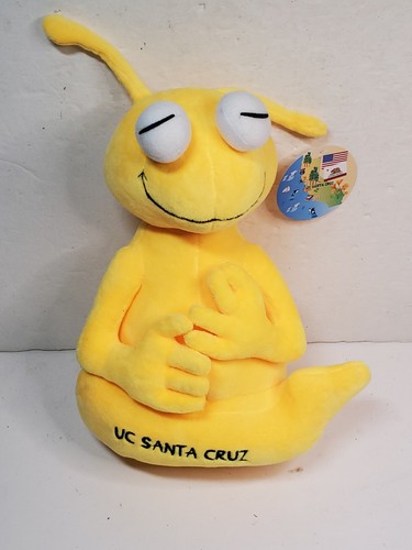 UC Santa Cruz University 13" Yellow Zen Slug - Stuffed Plush - NEW | eBay