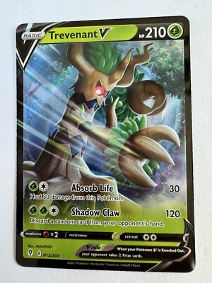 Trevenant V, 013/203, Pokemon, Evolving Skies, SWSH07 EN | eBay