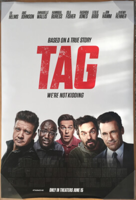 TAG MOVIE POSTER 2 Sided ORIGINAL FINAL 27x40 JEREMY RENNER ED HELMS | eBay