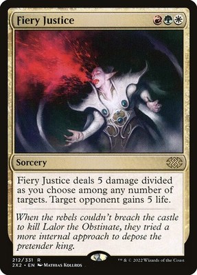 Fiery Justice-Double Masters 2022-Regular-212-NM | eBay