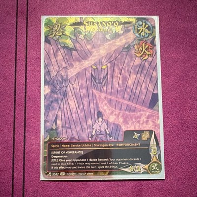 Naruto Susano'o (Sasuke) Spirit Card 1537 Sasuke Uchiha 2007 CCG ...
