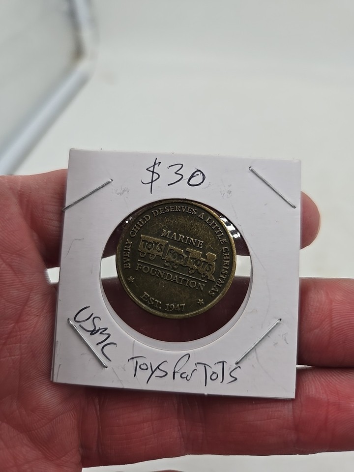 US Marine Corps USMC Toys For Tots Coin Medal Semper Fidelis ...
