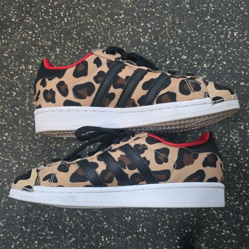 Size 5 - adidas Superstar Shell Toe Low Top Leopard Cheetah Art S79460 ...