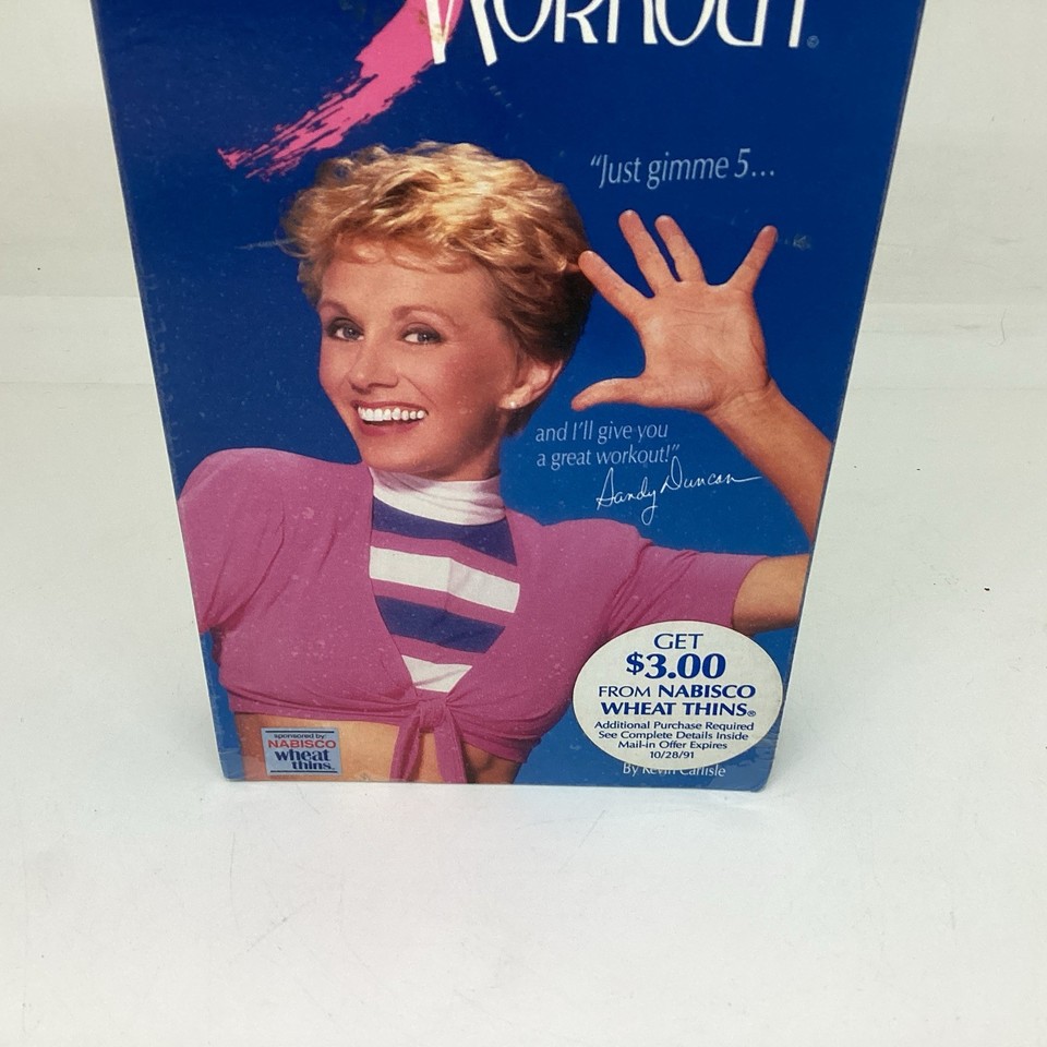 Sandy Duncan - The 5 Minute Workout (VHS, 1992) Nabisco Wheat Thins ...