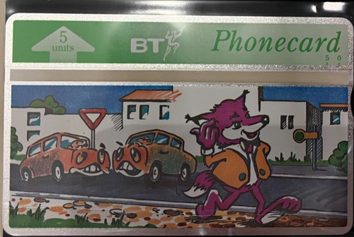 Telefonkarte Felix Fox "Fußgänger" aus der Göde Phonecard Collection ...