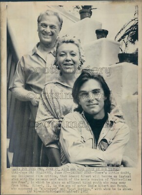 1972 Press Photo Actor Eddie Albert With Wife Margo & Son Edward 1970s ...