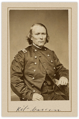 KIT CARSON Explorer Scout Cabinet Card CDV Auto Vintage Photograph ...