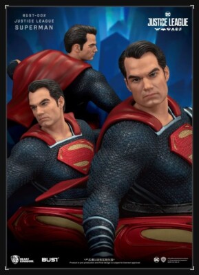 BEAST KINGDOM DC Bust Series BUST-002 Justice League Superman Statue ...