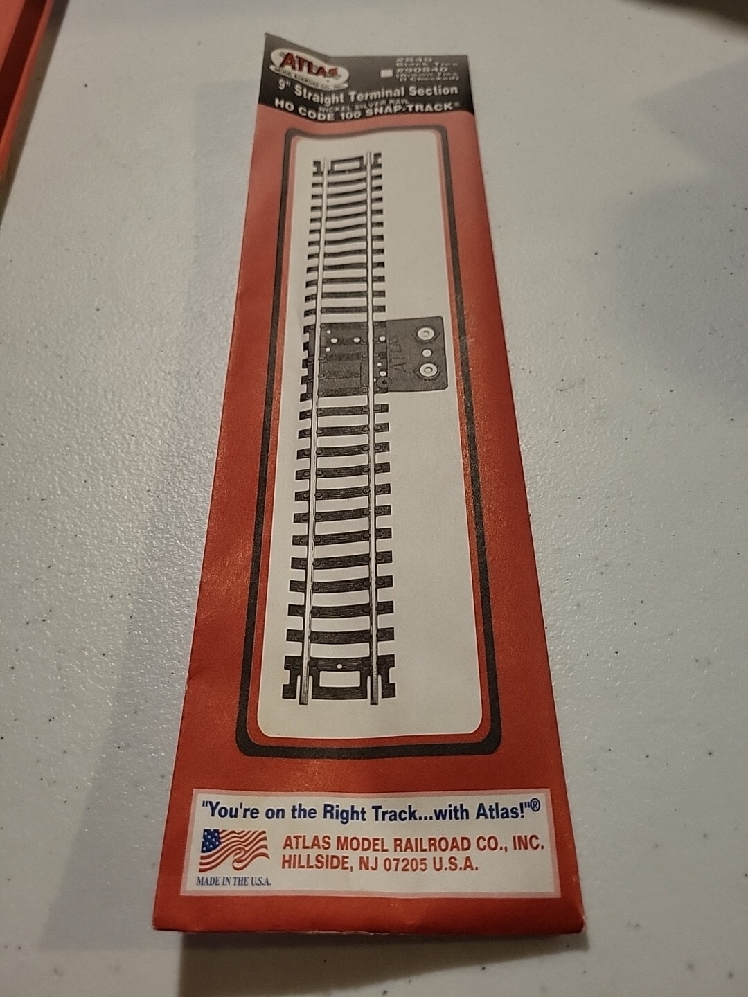 Atlas #840 9" Straight Terminal Track HO Scale Code 100 Nickel Silver ...