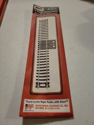 Atlas #840 9" Straight Terminal Track HO Scale Code 100 Nickel Silver ...