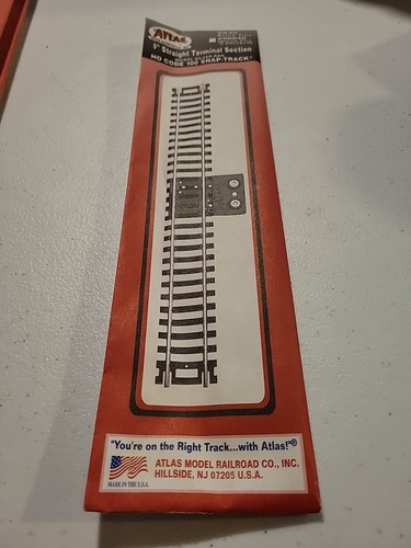 Atlas #840 9" Straight Terminal Track HO Scale Code 100 Nickel Silver ...
