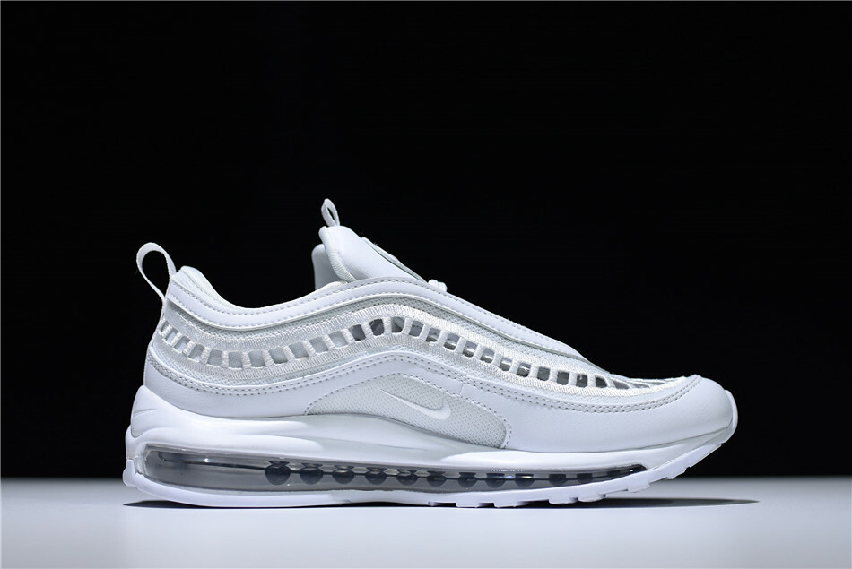 New Women Nike Air Max 97 Ultra '17 Vented Triple White 90 95 98 AO2326 ...