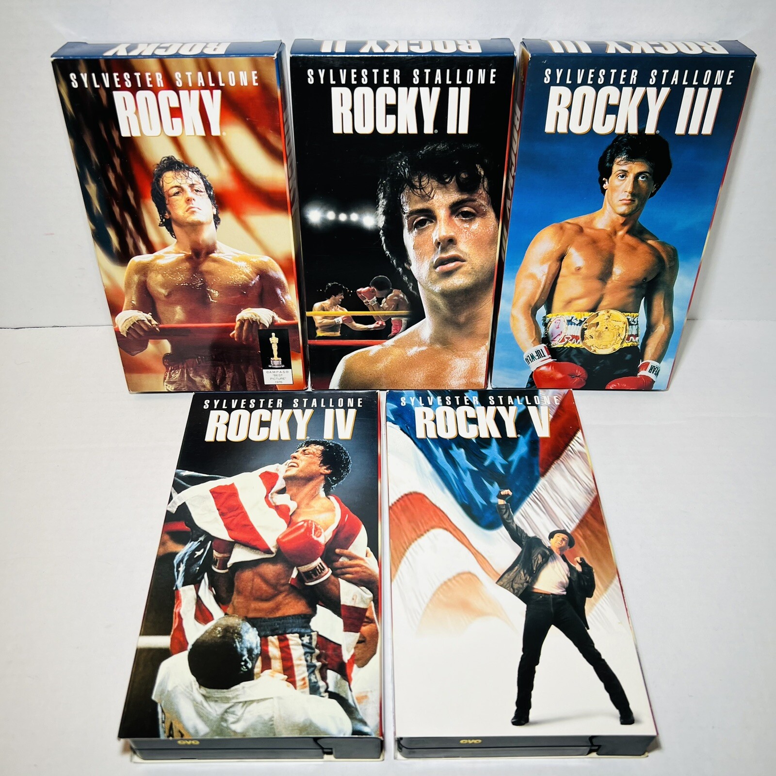 Rocky VHS Collection Rocky 1, 2, 3, 4 & 5 All In Fantastic Condition ...