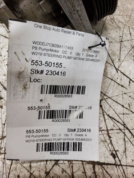 07 08 09 10 11, Mercedes CLS550, Power Steering Pump W/Tank, PN ...