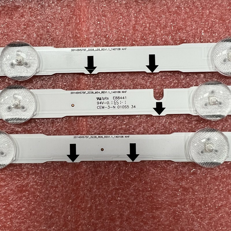 LED Backlight Strip For UN75H6350AF UN75H6300AF UN75J630DA UN75H6300AG ...