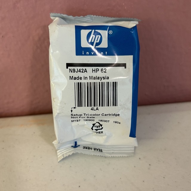 HP 62 Tri Color Instant Ink N9J42A Cartridge Factory for sale online | eBay
