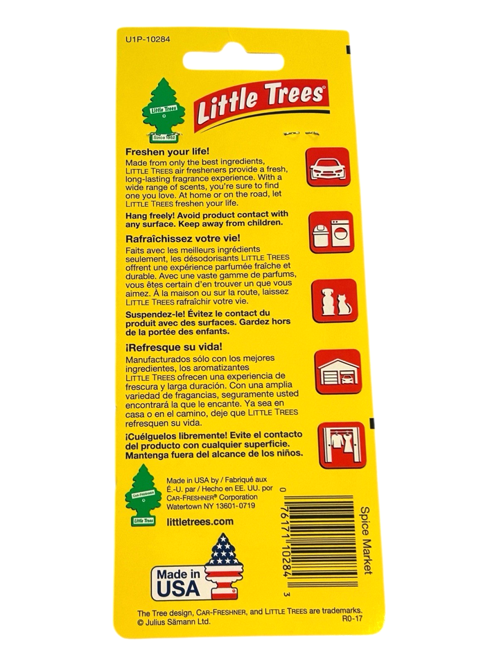 Little Trees Spice Market U1P-10284 Discontinued Car Air Freshener - 3 ...