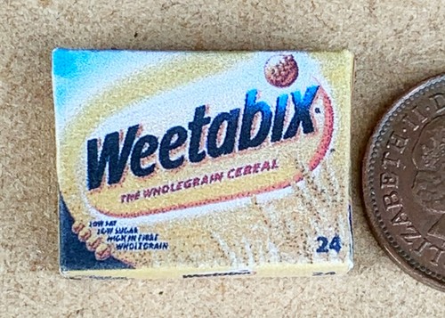 Dolls House Weetabix 24 Empty Cereal Packet Handmade 1:12 Scale Kitchen ...